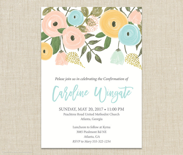 confirmation invitations