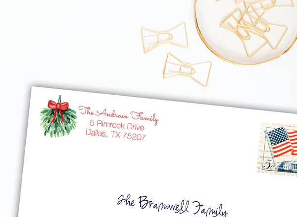 Mistletoe Labels - Brown Paper Studios