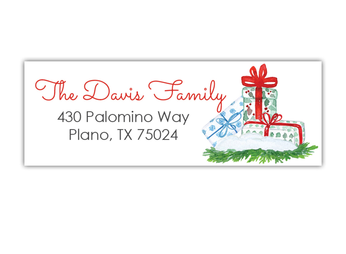 Christmas Address Labels - Brown Paper Studios