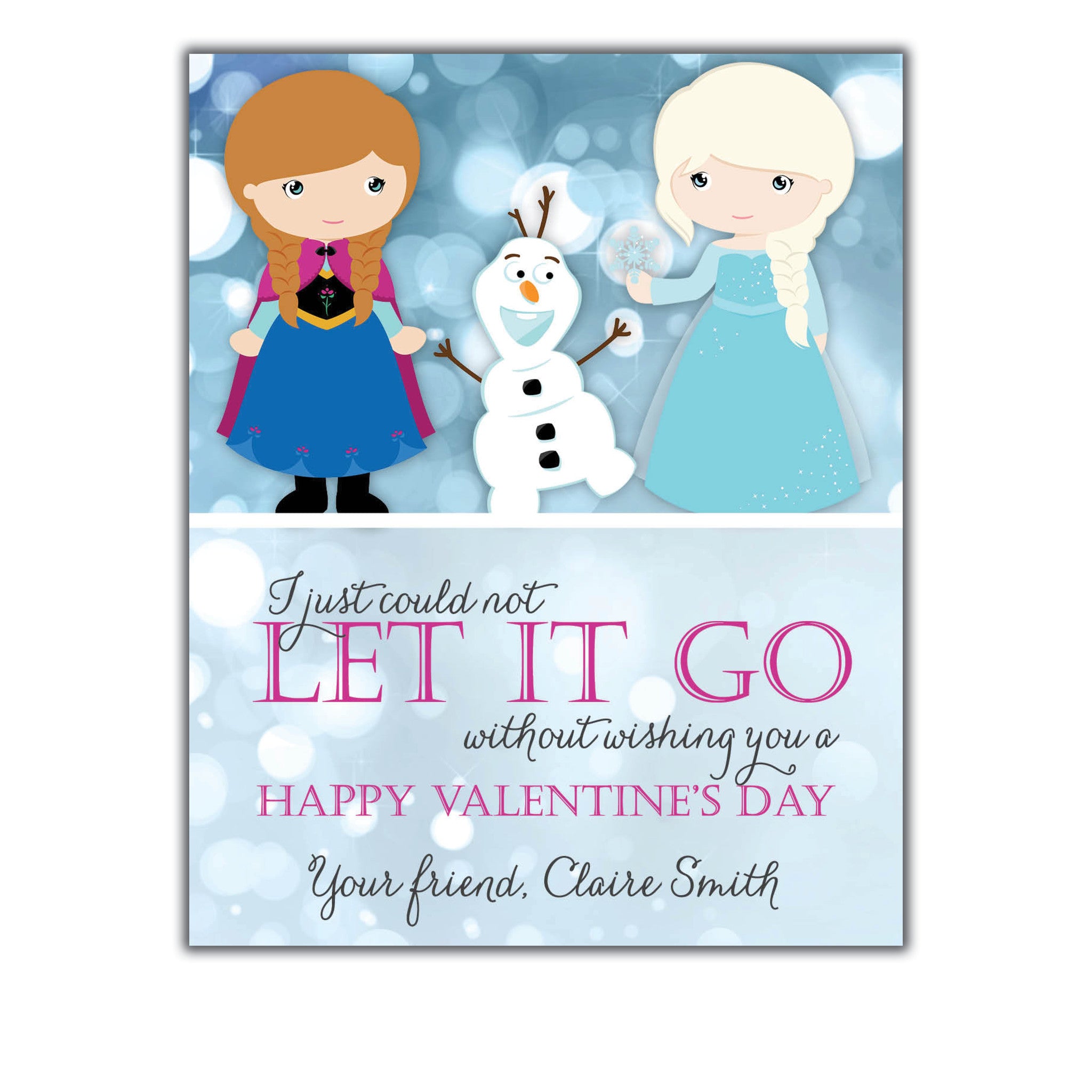 Frozen Valentine Cards Amy's Creative Pursuits: A Handmade Disney