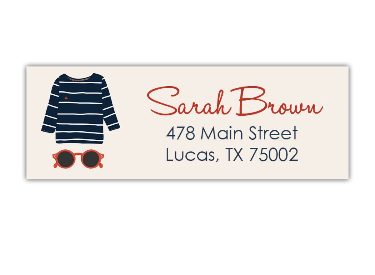 Return address labels - Brown Paper Studios