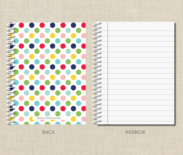 Personalized Spiral Notebook - Brown Paper Studios