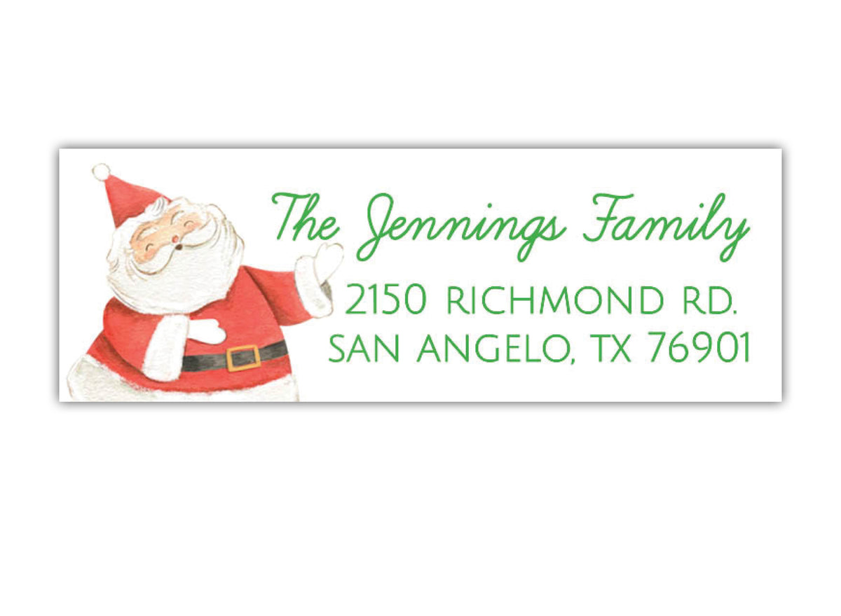 Christmas Address Labels - Brown Paper Studios